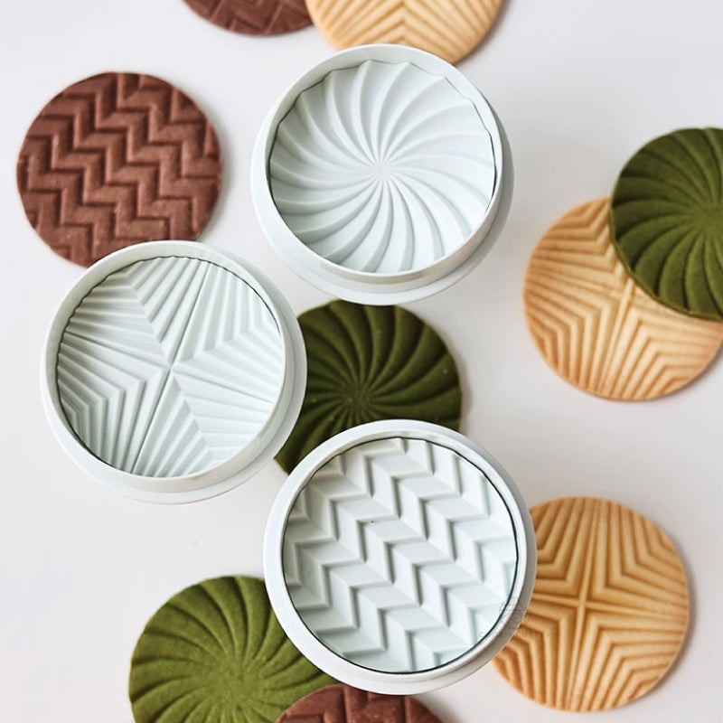Cookie cutter texture press-Geometric texture - BakingWarehouse